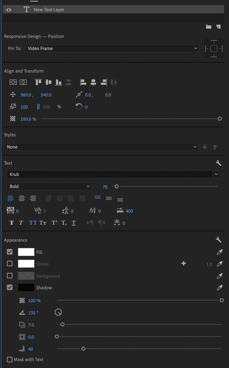 How To Use the Essential Graphics Panel in Premiere Pro (Illustrated ...