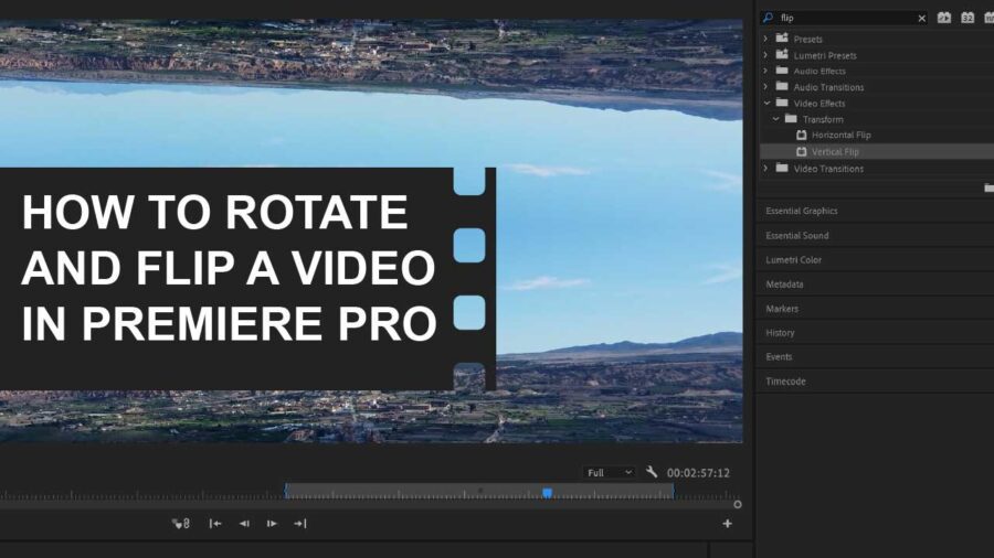How To Rotate And Flip A Video In Premiere Pro - FilmDaft