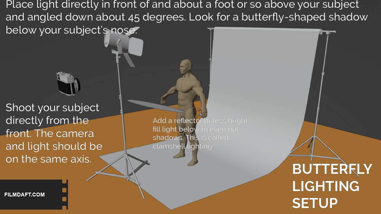 Butterfly Lighting Photography 101 Definition Setup FilmDaft
