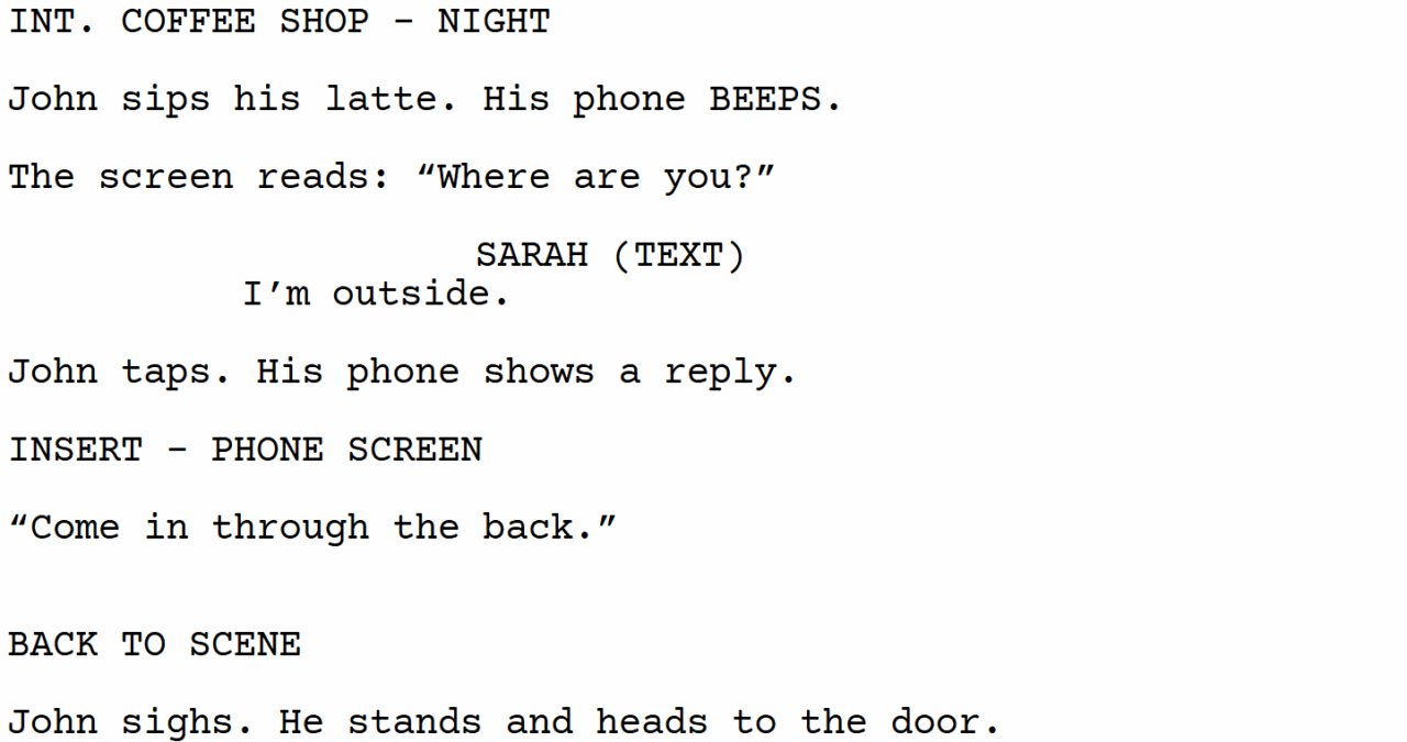 How to Write Text Messages in a Screenplay - FilmDaft