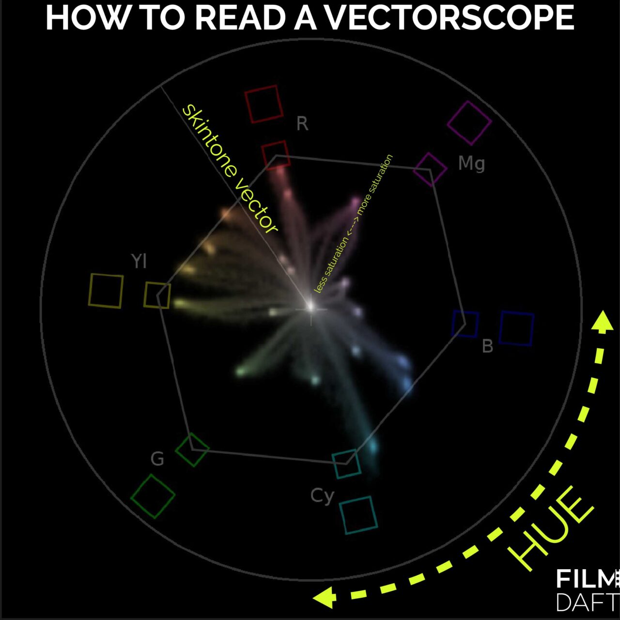 What Is a Vectorscope? Definition & How To Read It - FilmDaft
